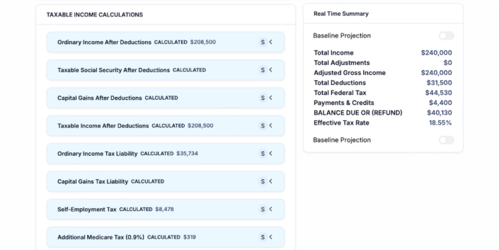 Forager Tax Planner - Forager Tax Planning Engine for Tax Professionals
